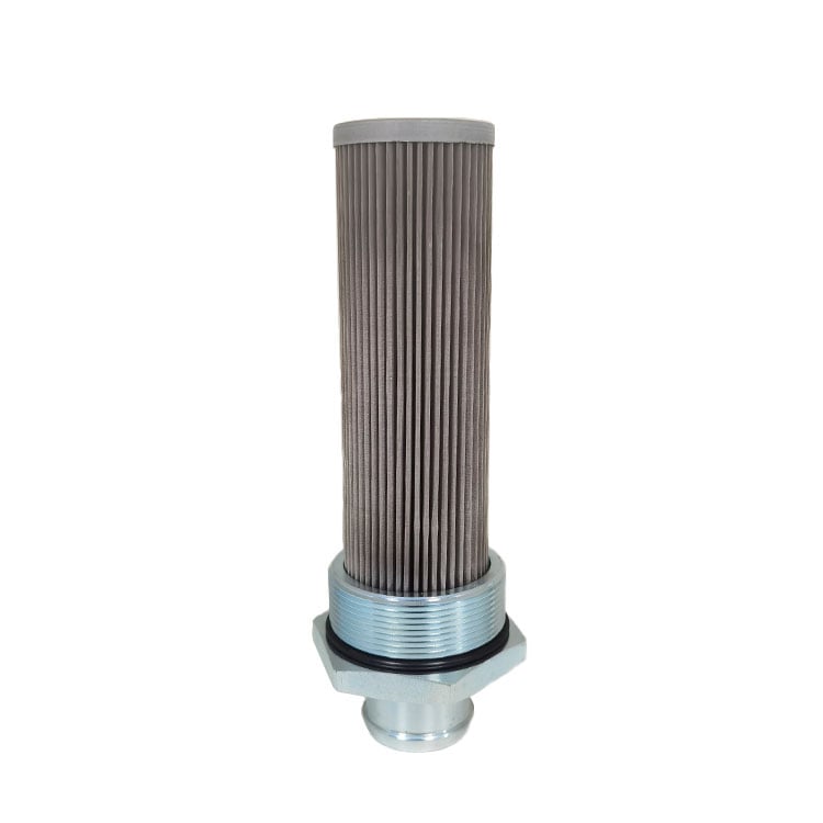 Suction oil filter with stainless steel mesh